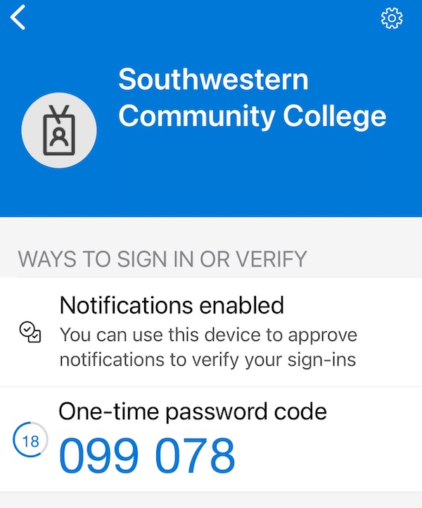 MySCC Multifactor Authentication (MFA) - Best Practices | SOUTHWESTERN COMMUNITY COLLEGE